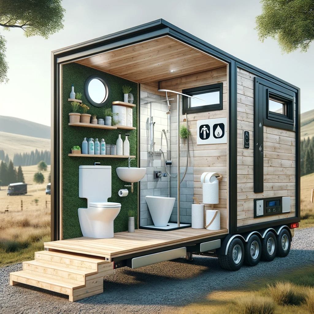 Ein effizientes und luxuriöses Badezimmer in Tiny House